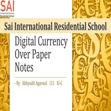 Digital currency over paper notes | PPT