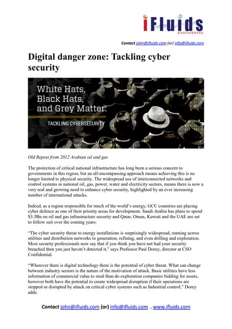 iFluids Engineering cyber security services | PDF