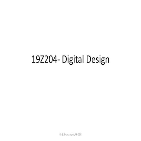 Digital Design Digital Sytems Number Systems | PPT