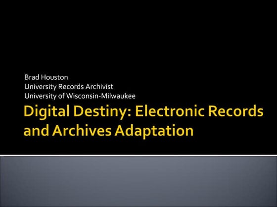 Archives 2.0: An Introduction | PPT