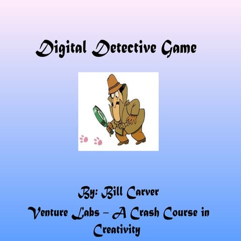 Digital detective game | PPT