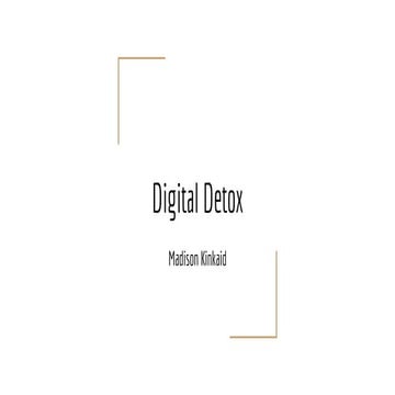 Digital detox | PDF