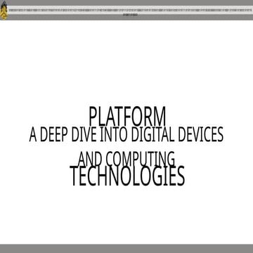 Digital Devices and Computing Devices 101 | PPT