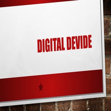 Digital Devide Topic in Media Information and Literacy | PPTX