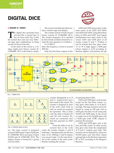 Dice with 7 segment display | PDF