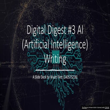 Digital Digest #3 - AI Writing | PDF