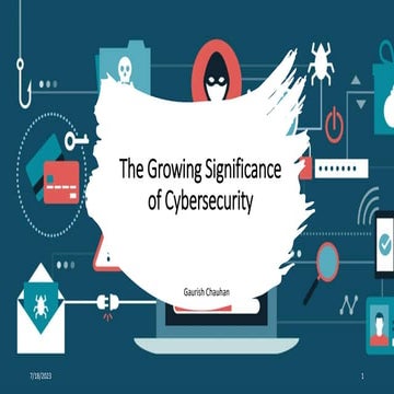 The Growing Significance of Cybersecurity | PPTX