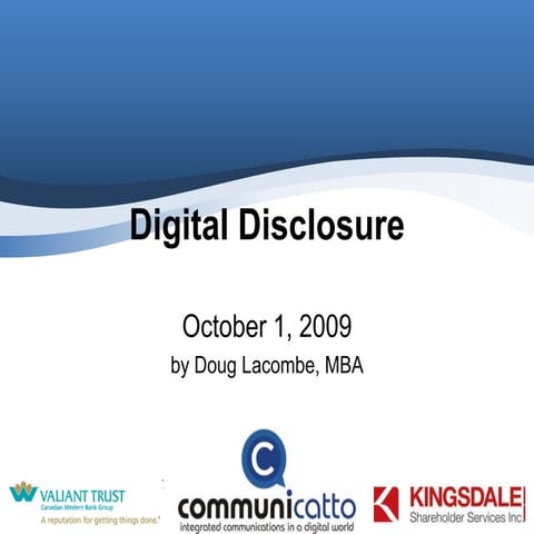 Digital Disclosure | PPTX