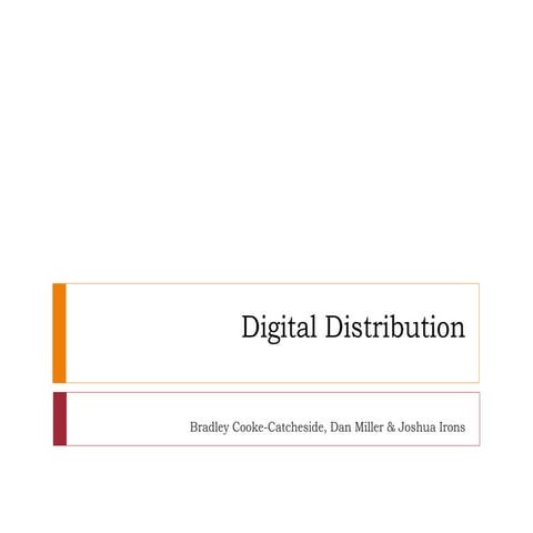 Digital Distribution | PPT