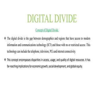 DIGITAL DIVIDE.pdf, knowledge society, digital divide | PDF