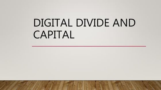 Digital divide | PPT