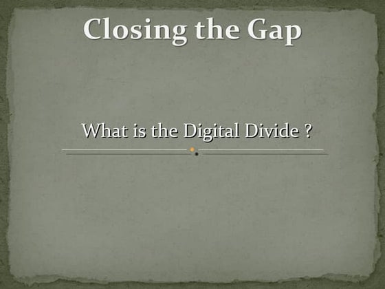 Digital divide in australia | PPT | Internet | Computing