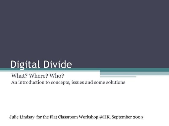 Digital Divide | PDF