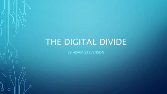 The Digital Divide | PPT