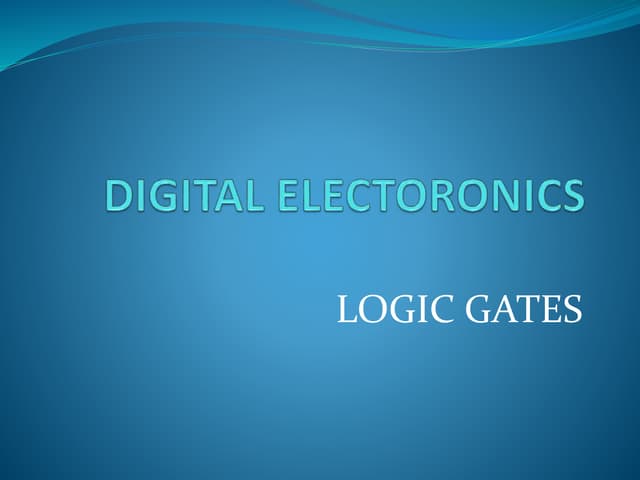 Logic gates | PPT
