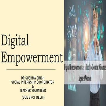 Digital Empowerment. By Dr Sushma Singh | PDF