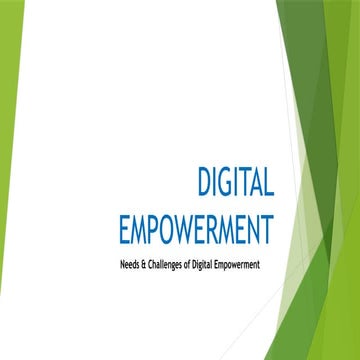Digital Empowerment An Introduction | PDF