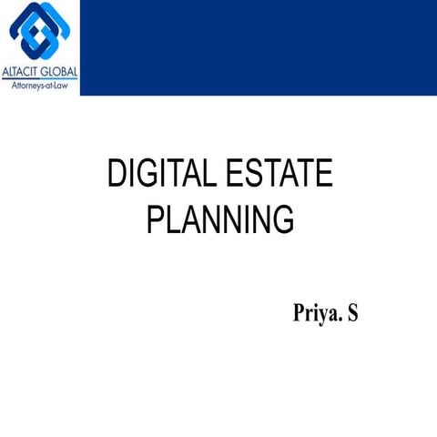 Digital estate planning | PPTX