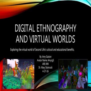 ARE 494 Digital ethnography | PPTX