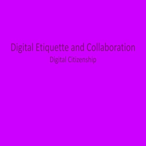 Digital Etiquette | PPTX