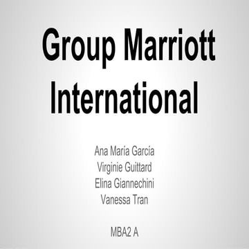 Digital experience of marriott 2 | PPT