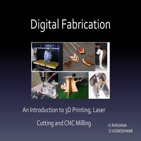Digital fabrication as Profession | PPTX