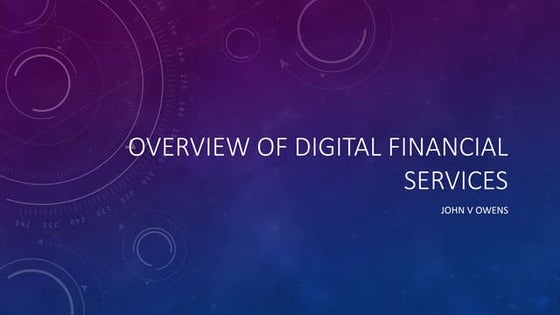 Digital Financial Services for Financial Inclusion | PPTX | Life ...