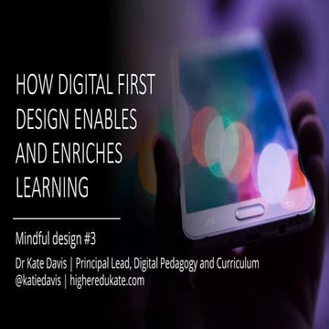 How digital first design enables and enriches learning | PDF