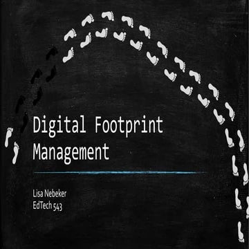 Digital footprint management | PPT