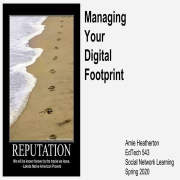 Managing Your Digital Footprint | PPTX