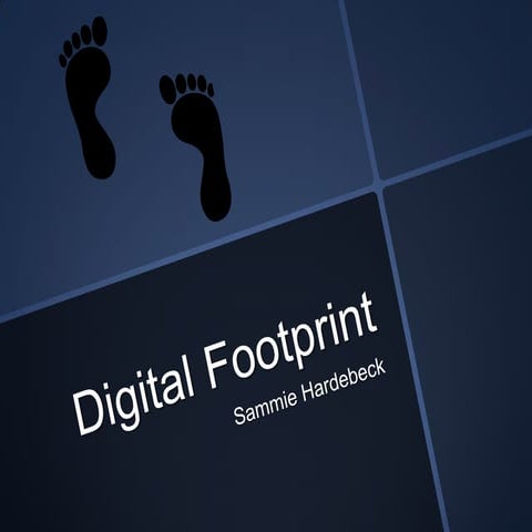 Digital footprint presentation | PPTX