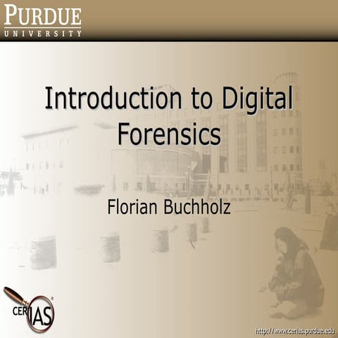 Introduction to Digital Forensics, an Overview | PPT