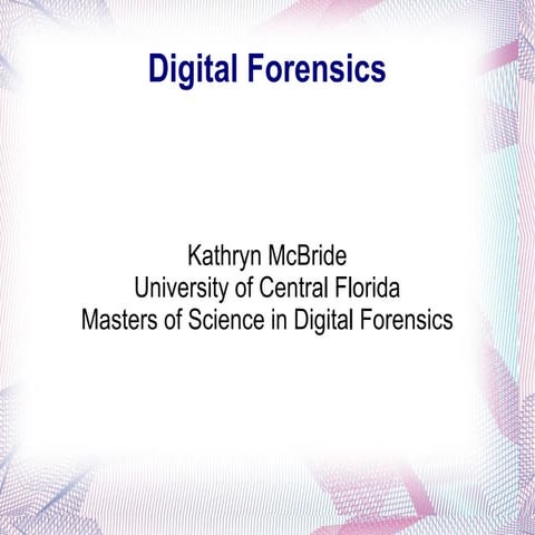 Digital Forensics Presentation | ODP