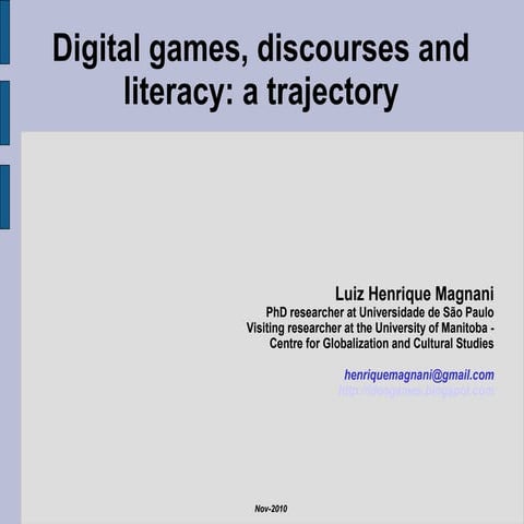 Gaming Literacy | PDF