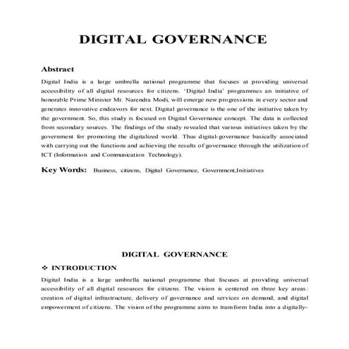 Digital governance | DOCX