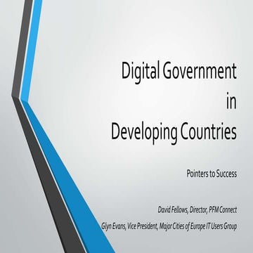 Digital government in developing countries | PPT