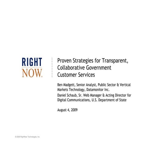 Proven Strategies for Transparent Collaborative Government Customer | PPT