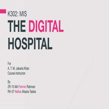 Digital hospital | PPTX