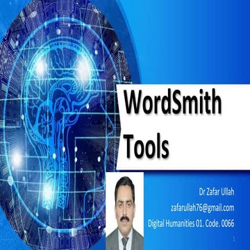 Digital Humanities 01. Wordmith Tools. Code. 0066.pptx