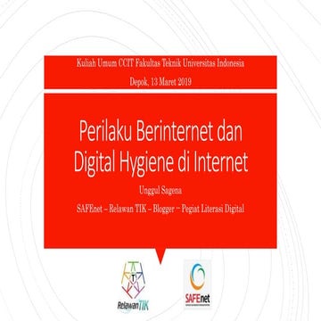 Digital Hygiene dan Perilaku Berinternet | PPTX