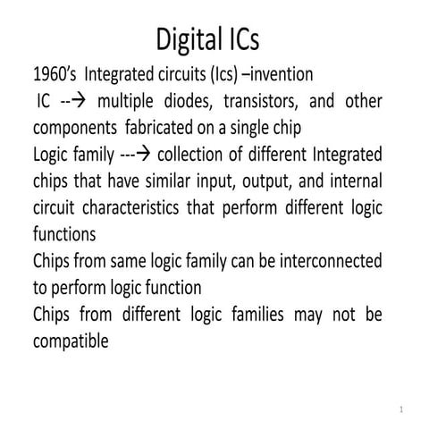 Logic Families ( Digital Electronics )