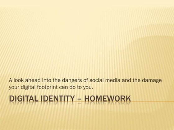 Lesson 1 digital identity & footprint | PPT