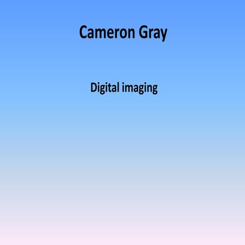 Ait digital imaging | PPTX