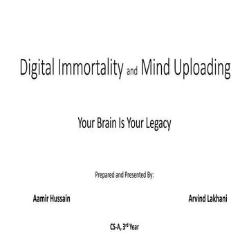 Digital immortality | PPTX