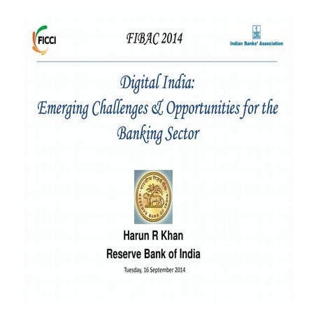 Digital India Emerging Challenges Opportunities For The Banking