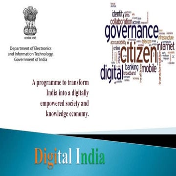 Digital India Presentation | PPTX