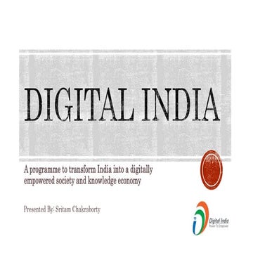 Digital india and its pillars | PPT