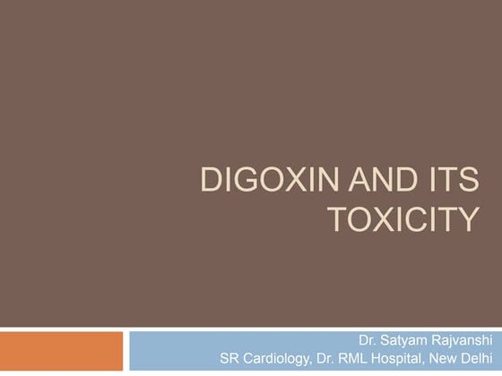 Digoxin | PPT