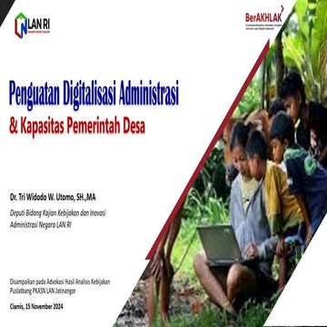 Digitalisasi Administrasi & Kapasitas Desa | PDF