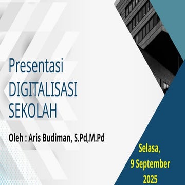 Digitalisasi sekolah sebagai bagian kurikulum santuan pendidikan | PPTX